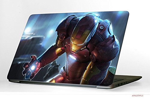 AmazOwls iron man video game laptop skin vinyl sticker for pc and ...