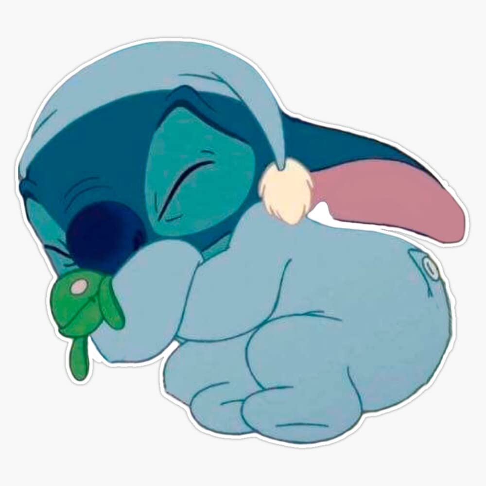 Amazon.com - Stitch Sleeping Bumper Sticker Vinyl Decal 5"