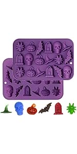 Amazon.com: Webake Skull Ice Cube Mold 3D, 10-Cavity Skeleton Head ...