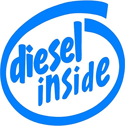 Indiashopers Diesel Inside Fuel Lid Sides Car Sticker (Blue) : Amazon ...
