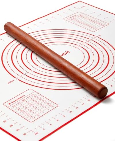 Amazon.com: ESDOPA Classic Wood Rolling Pin - Wooden Rolling Pins for ...