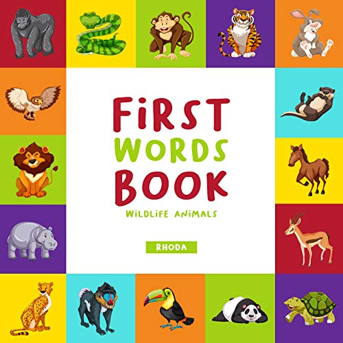 First Word Book: Wildlife Animals Picture Book For Baby (English ...