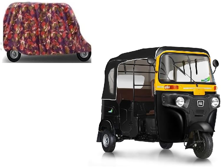 Edylinn Premium Water Repellent Auto Rickshaw Cover Compatible for All ...