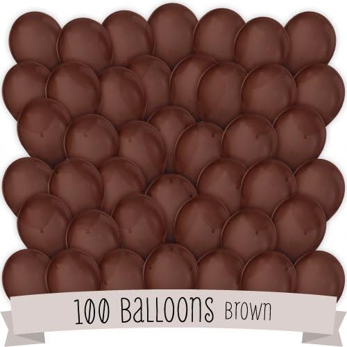 Amazon.com: Mayflower Balloons 10862 11 Inch Mocha Brown Latex Pack Of ...