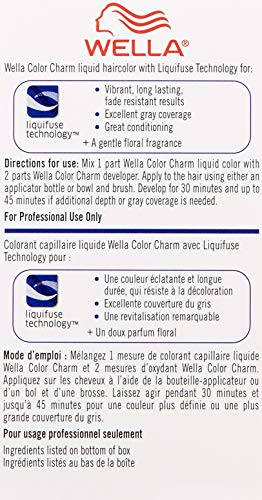Wella Color Charm Permanent Liquid Hair Color for Gray Coverage Liquid ...