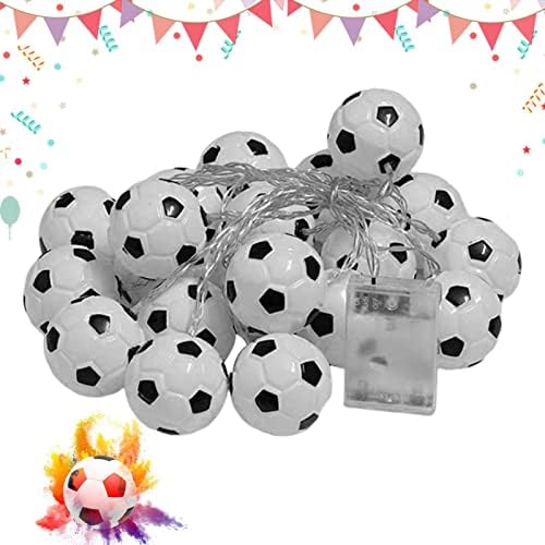 Football LED String Lights - Soccer Shaped LED String Lights with 40 ...