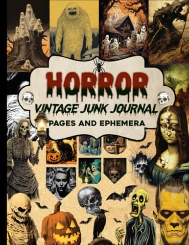 Snapklik.com : Horror Vintage Junk Journal Pages & Ephemera: Over 150 ...