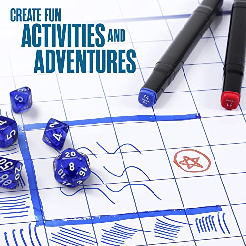 Snapklik.com : Magnetic Grid Whiteboard, Dry Erase Graph Board ...