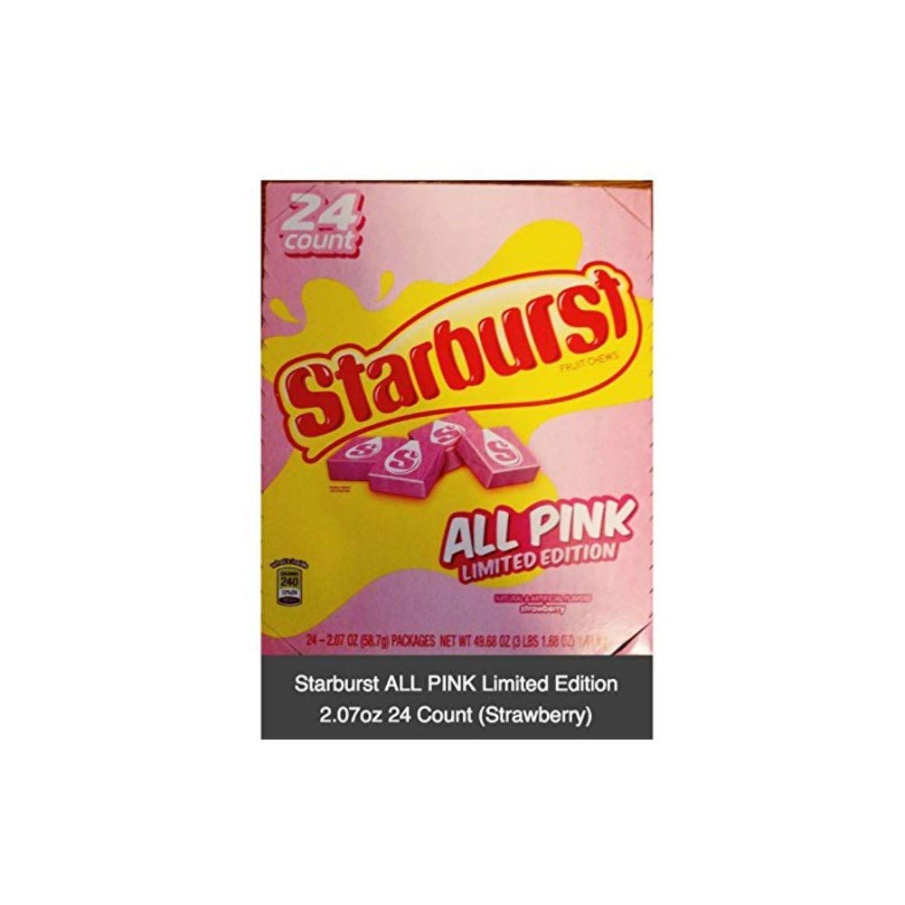 Amazon.com: Starburst Limited Edition ALL PINK 2.07oz 24 Count ...