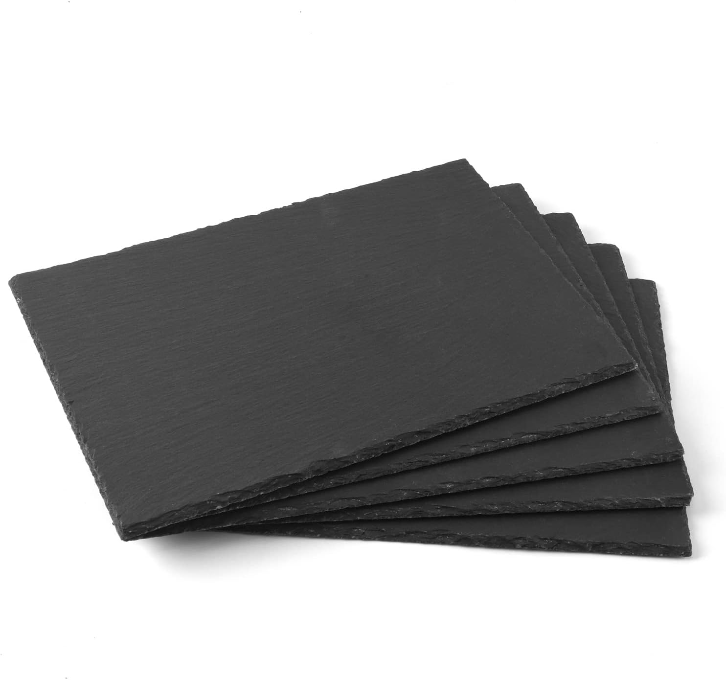Amazon.com: Lidesheng 5 Pack 13''x9'' Black Slate Cheese Board Slate ...