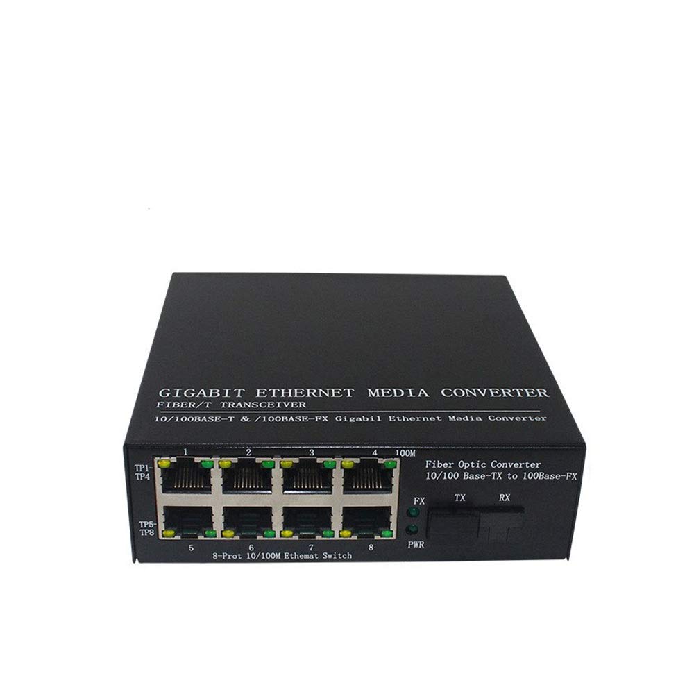 Buy Fiber Transceiver HTB-BS18-A 100M 1 Light 8 Electric Fiber ...