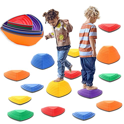 15 Pcs Kids Balance Jumping Stepping Stones,Indoor or Outdoor Play ...