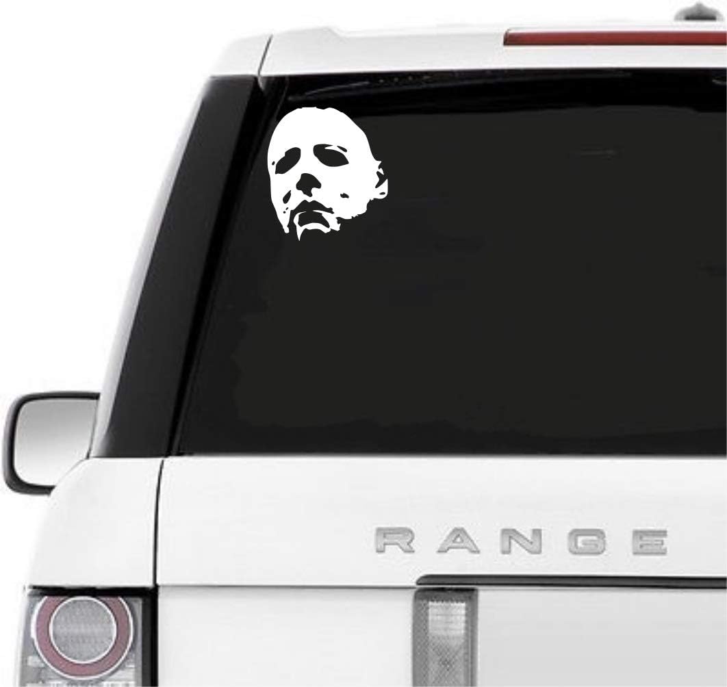 Amazon.com - A&B Traders Car Decals Michael Myers Creepy Face 5.5 ...