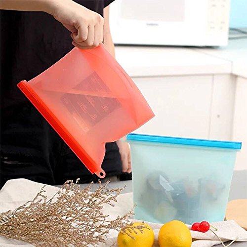 Buy 1pc Quality Silicone Freshness Protection Package Food Storage Bag ...