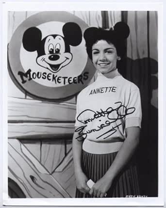 Amazon.com: Annette Funicello young Mickey Mouseclub reprint signed ...
