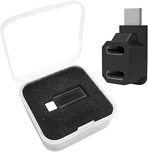 90 Degree 2 in 1 USB Type C Male Female Extension Connector Charging ...