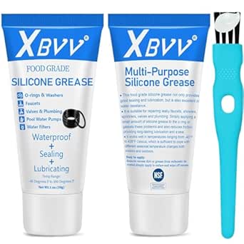XBVV Silicone Lubricating Grease for Plumber Faucet O Ring Valve Rubber Washers Slicon Lubricant ...
