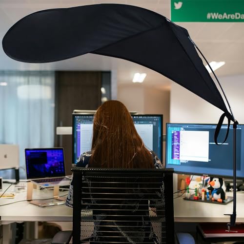 Refined Round Office Light Cover and Desk Shade for Light-Sensitive Workers