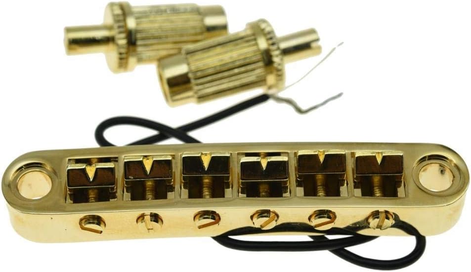 Amazon.com: KAISH Tune-o-Matic Piezo Guitar Bridge Pickup LP Piezo ...