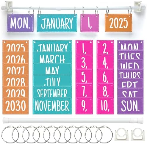 Amazon.com : Flip Calendar for Classroom, Colorful Classroom Calendar ...