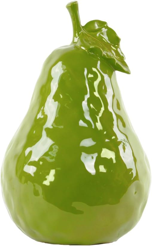 Amazon.com: Urban Trends Ceramic Pear Figurine with Stem and Leaf in LG ...