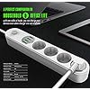 Amazon.com: Multi-Socket Power Board, Including 4-Way Socket and 4 USB ...