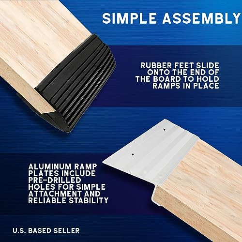 Snapklik.com : BISupply Truck Loading Ramp Ends - 8in Aluminum Ramps ...