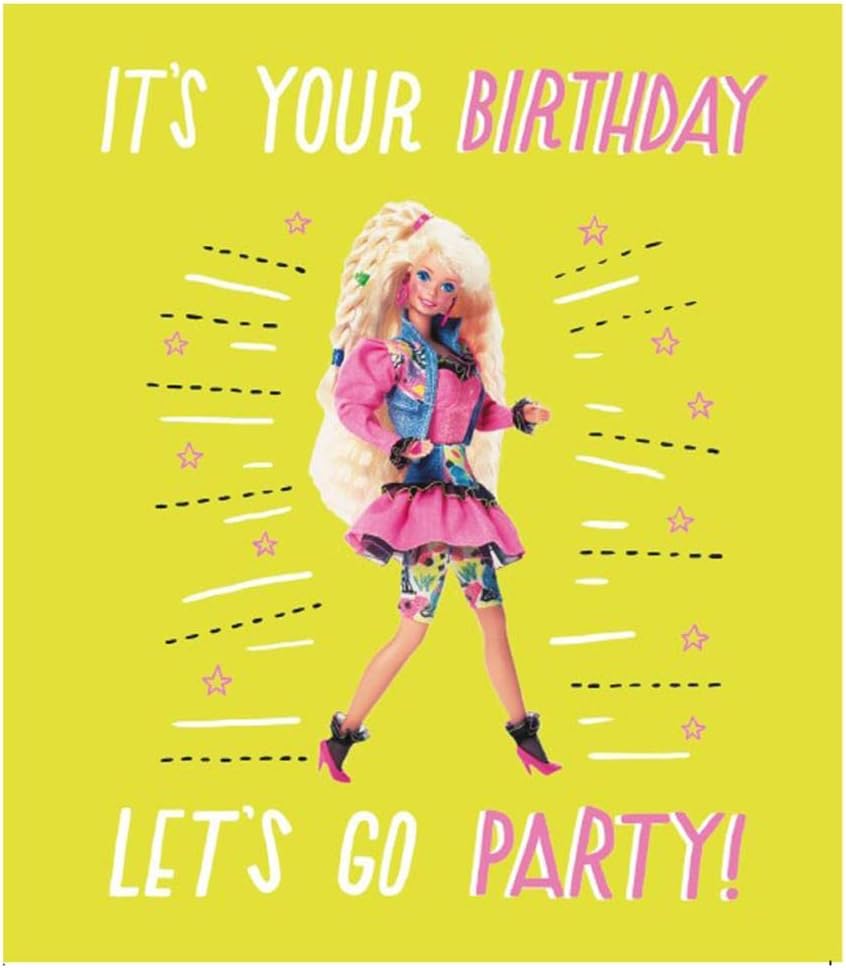 Amazon.com : Danilo Promotions Limited Barbie Birthday Card, Official ...