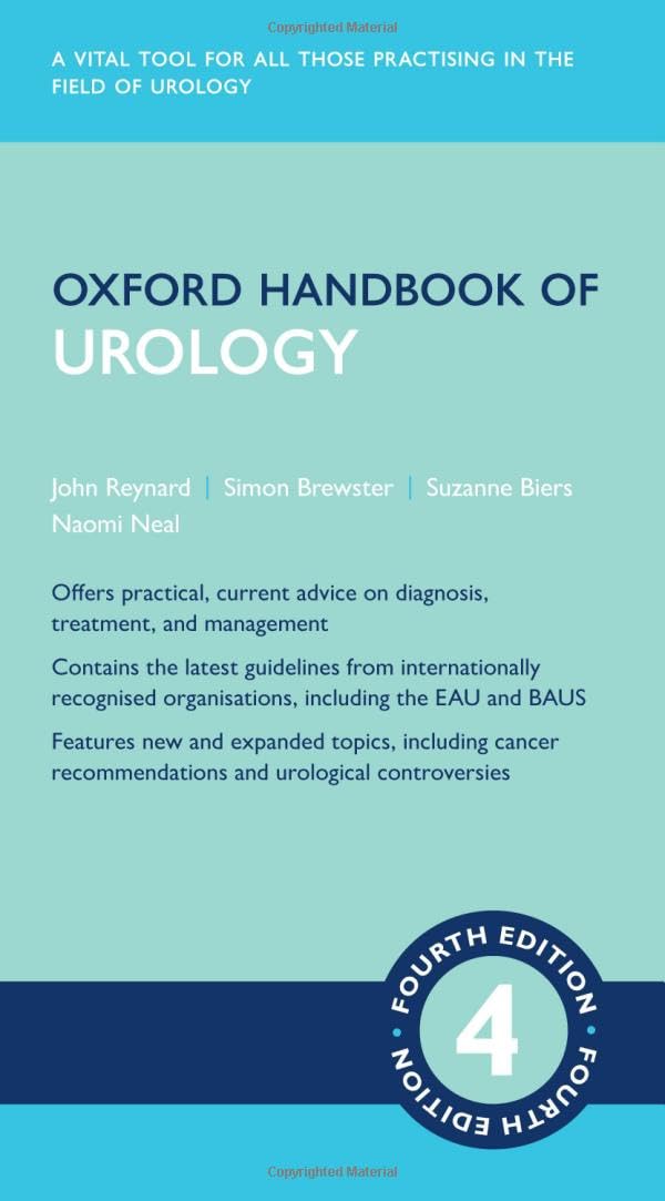 Oxford Handbook of Urology (Oxford Medical Handbooks): 9780198783480 ...