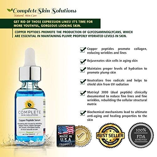 Copper Peptide Face Serum Collagen - With Anti Aging Skin Solutions ...