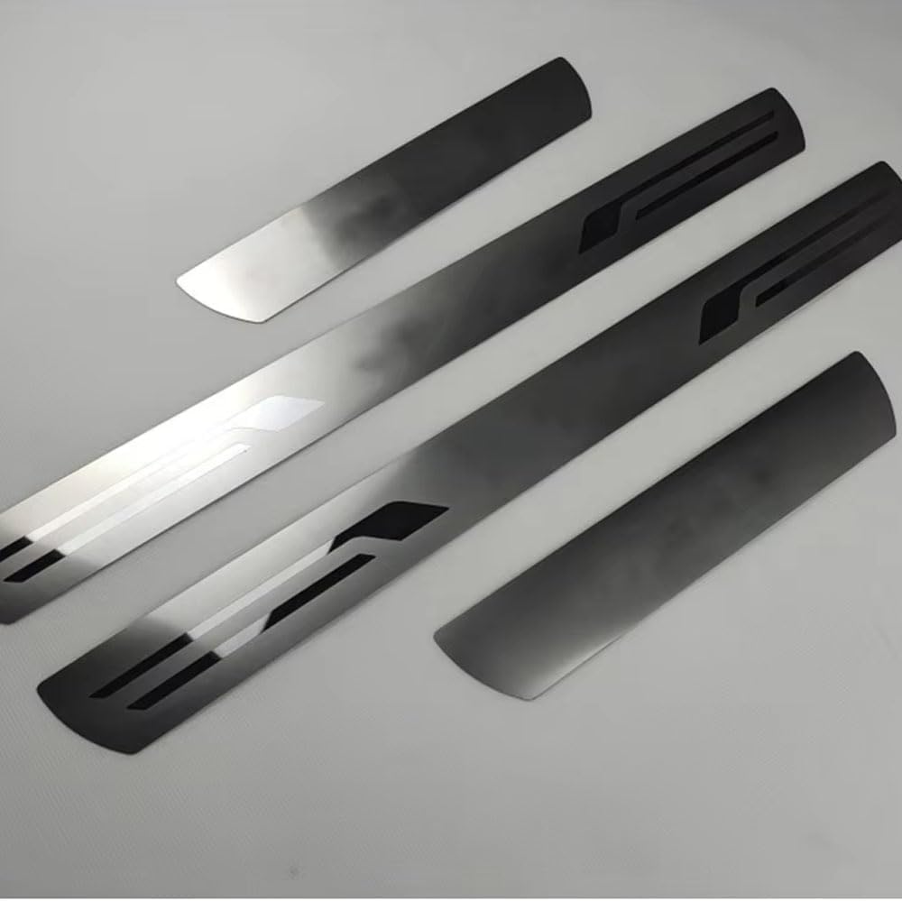 Amazon.com: wdkL 4 Stück Stainless Steel Car Door Sill Scuff Plate ...