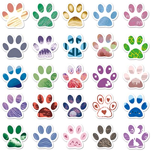 Paw Print Stickers for Laptop (50 PCS),Gift for Children Teens Adults ...