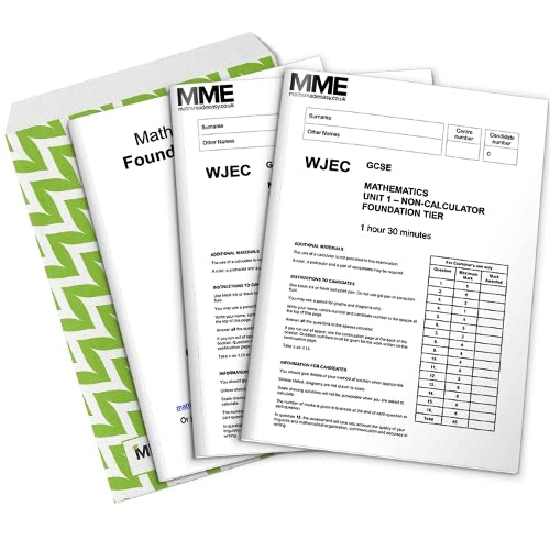 GCSE Maths Predicted Papers 2023 - WJEC - 1 Pack - Foundation : Revise ...