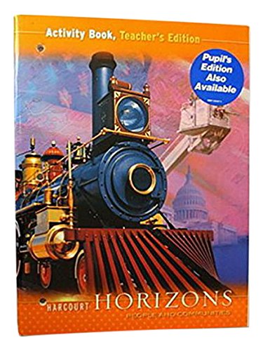 Harcourt Horizons: Activity Book Teacher’s Edition Grade 3 People and ...