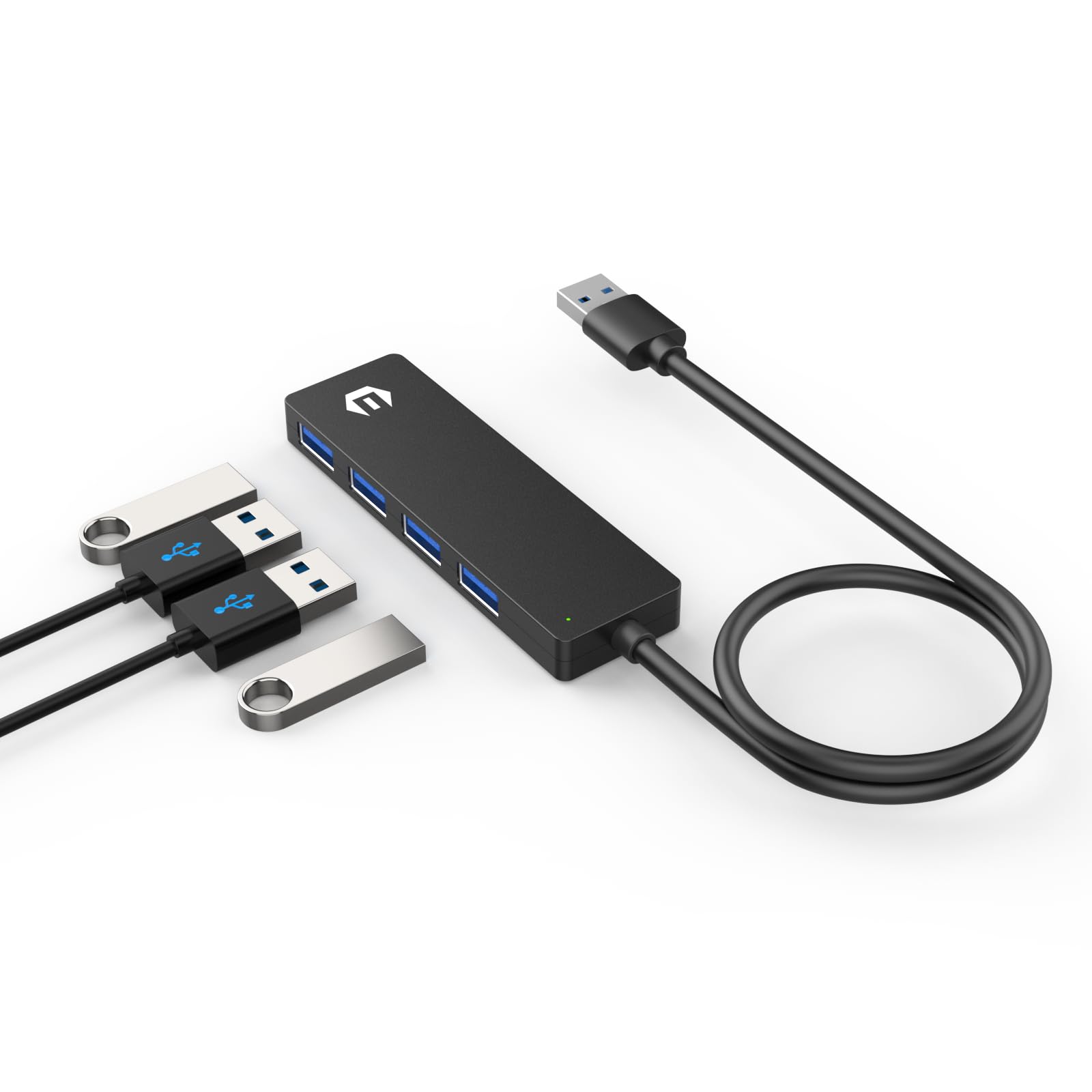 Amazon.com: Tiergrade USB Hub, 4-Port USB Hub with 5V/2.4A Power ...