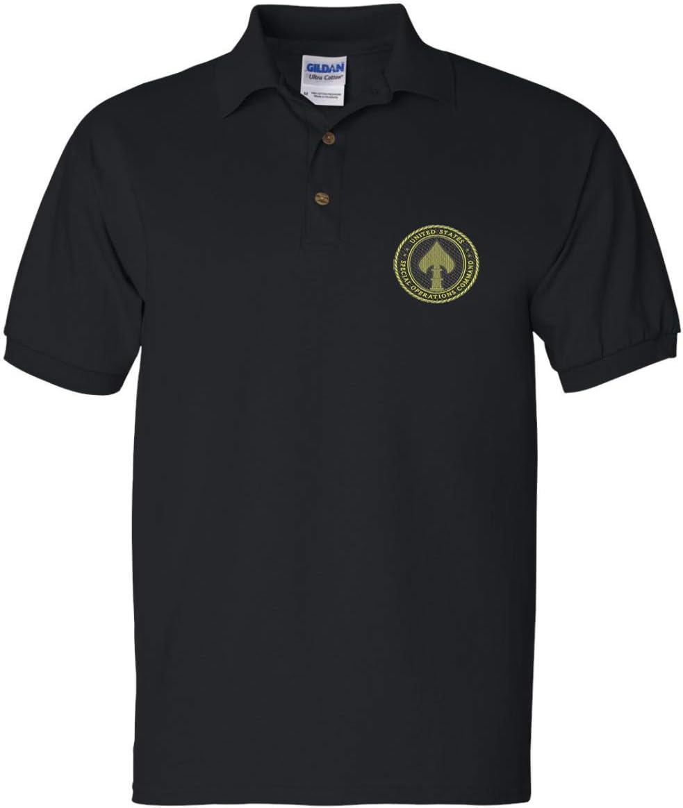 ALLNTRENDS Men's Polo T Shirt Special Operations Command Embroidered ...