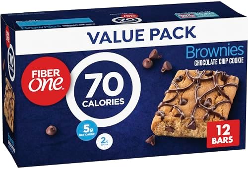 Amazon.com: Fiber One 70 Calorie Brownies, Chocolate Chip Cookie, 2g ...