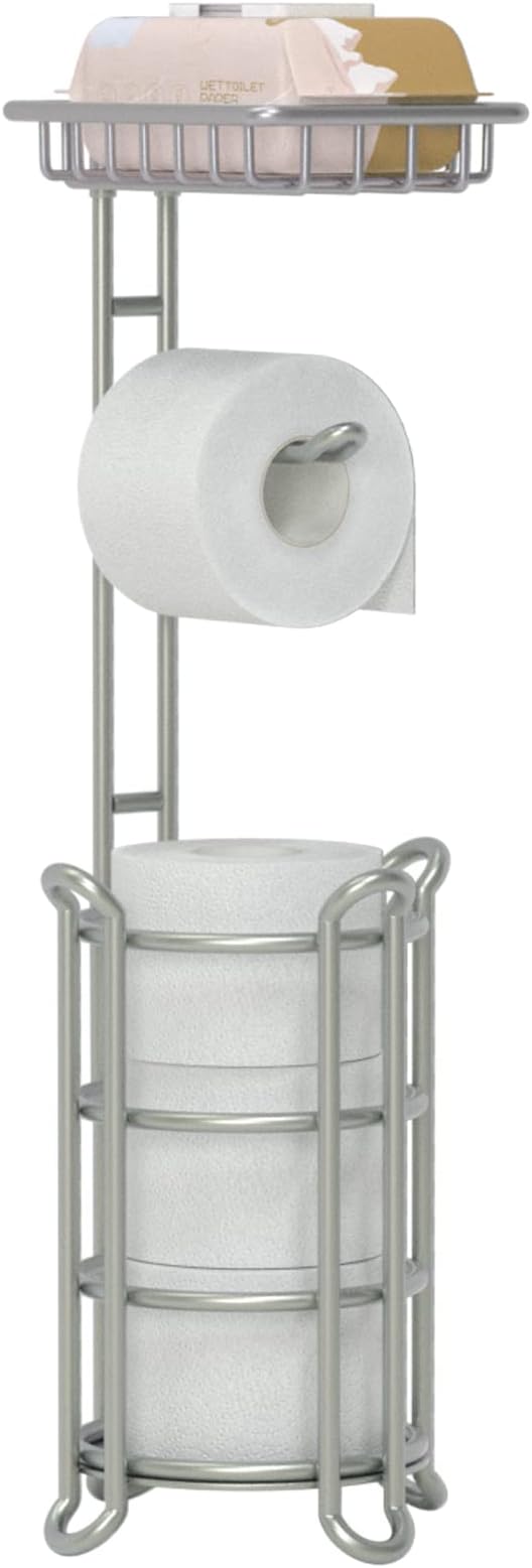 Amazon.com: Toilet Paper Holder Stand Bathroom Tissue Dispenser Holders ...