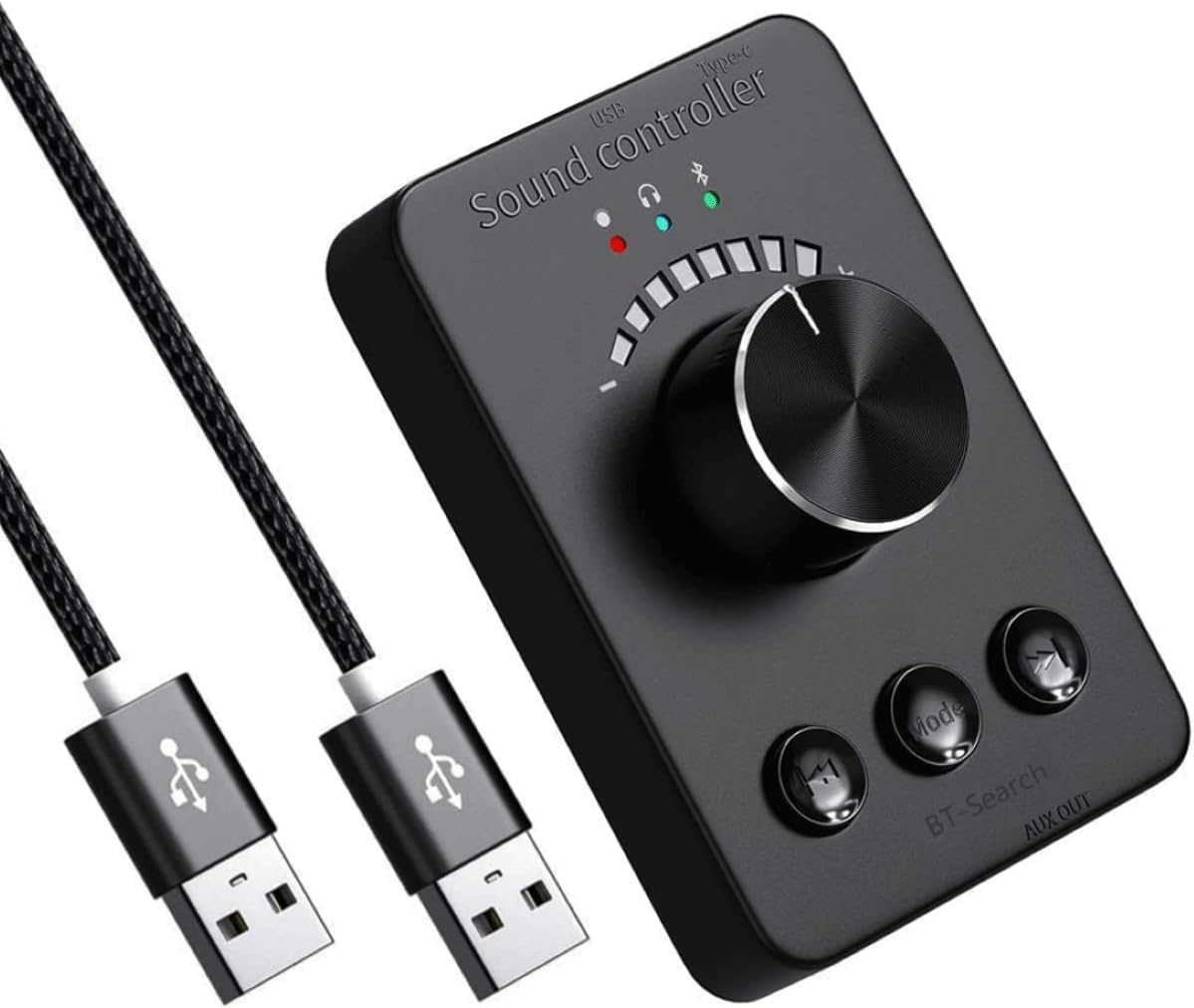 Amazon.com: Multimedia Controller Knob, USB Volume Controller, One Key Mute PC Computer Speaker ...