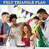 Amazon.com: Outus 6 Sets Rainbow Pennant Banner Flags Garland ...