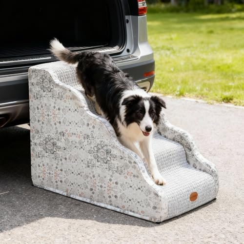 Amazon.com : Woochpet Side Armrest Dog Stairs for High Beds Up to 26-30 ...