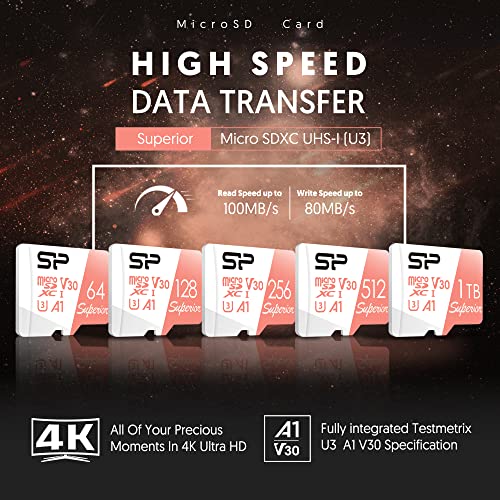 SP Silicon Power 1TB Micro SD Card U3 Nintendo-Switch Compatible, SDXC ...