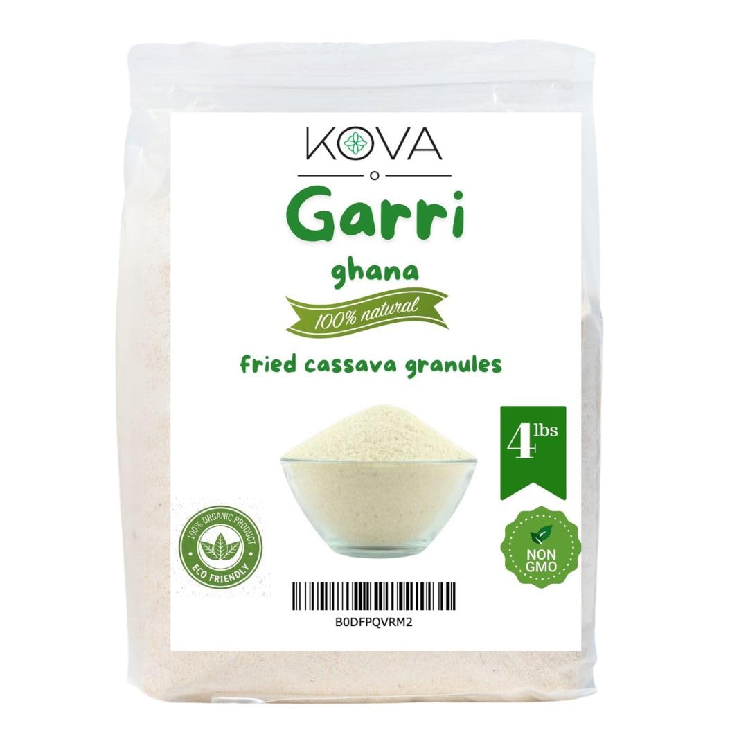 Amazon.com : KovaFood Ghana Garri, 4Lbs : Grocery & Gourmet Food