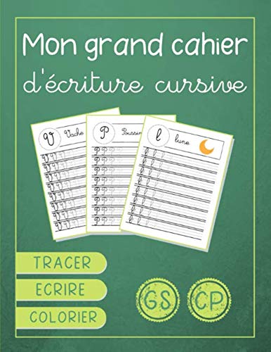 Amazon.in: Buy Mon Grand Cahier D’écriture Cursive: TRACER ECRIRE ...