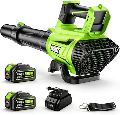 Amazon.com: SNJORT Leaf Blower Cordless with Battery and Charger ...