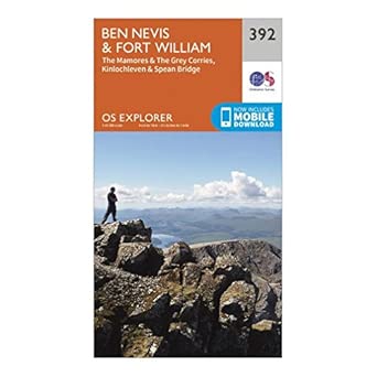 Ben Nevis & Fort William Map | The Mamores & the Grey Corries ...