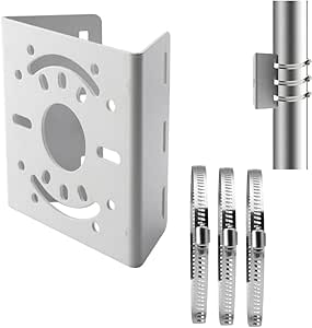 Amazon.com : Universal Security Camera Vertical Pole Mount Bracket, Solid Metal Pole Mounting ...