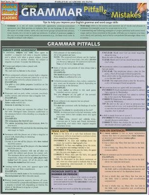 Common Grammar Pitfalls & Mistakes[CHART-COMMON GRAMMAR PITFALLS][Other ...