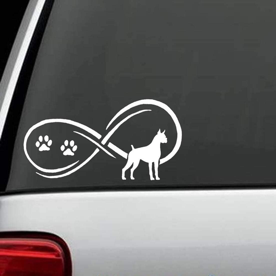 Amazon.com: Infinity Boxer Dog Decal Sticker for Car Truck SUV Van ...