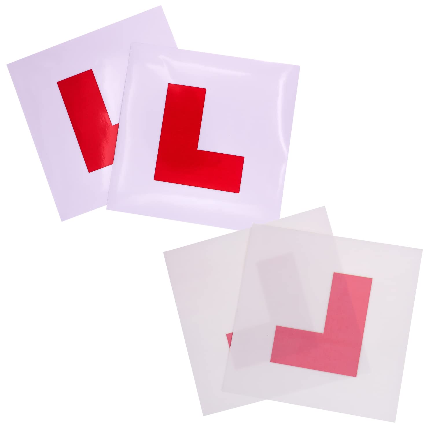 L Plates Magnetic 4 Pcs L Plates Sticker Learner Plate,Window Self ...